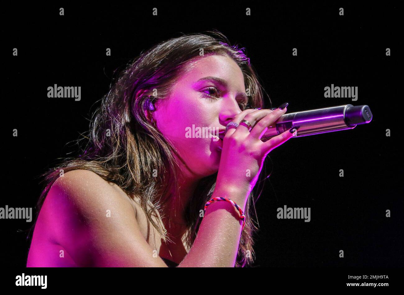 Kenzie performs during the PRETTYMUCH: FOMO Tour at the Tabernacle on ...