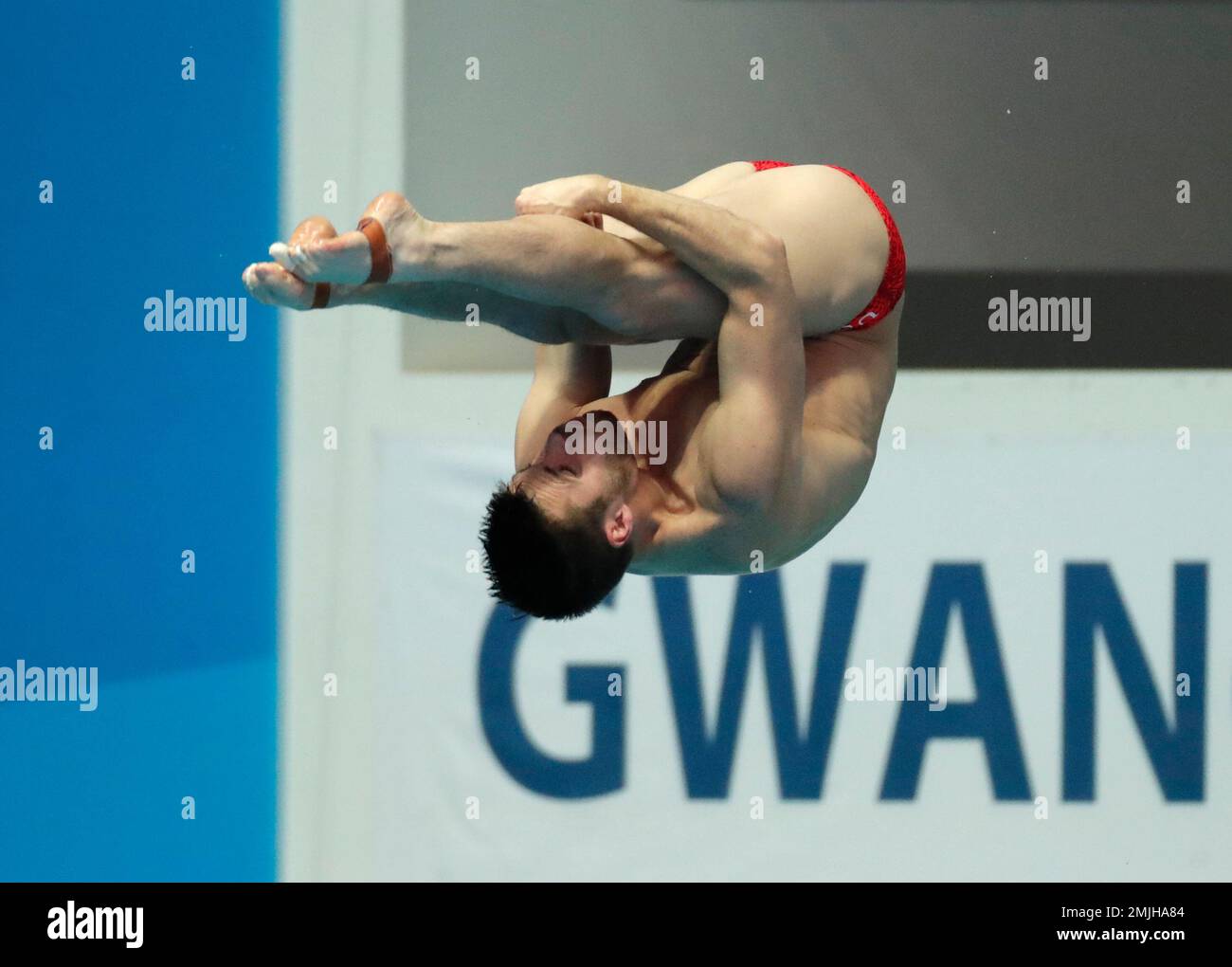 United States' David Boudia competes during the men's 3m springboard ...