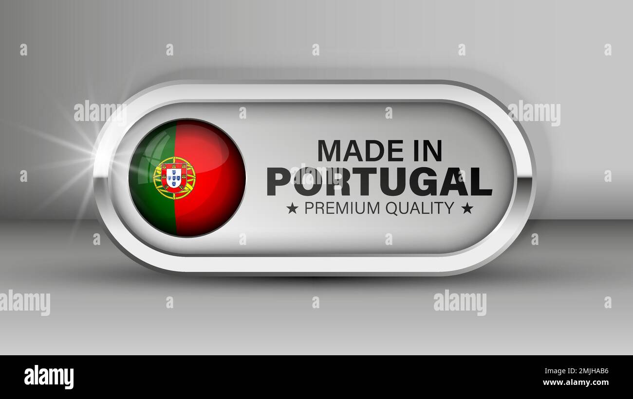 Made in Portugal graphic and label. Element of impact for the use you ...