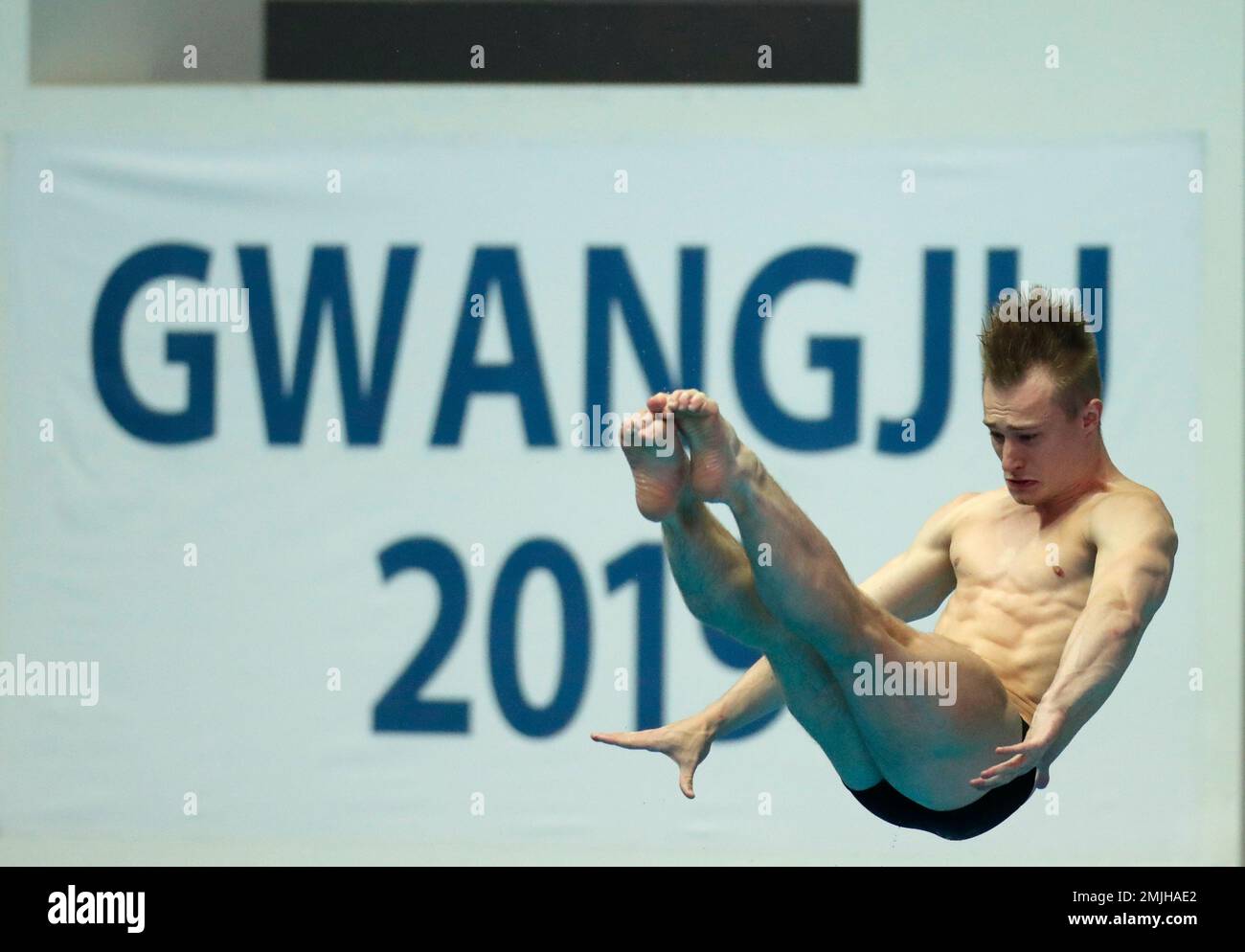 Great Britain's Jack Laugher competes during the men's 3m springboard ...