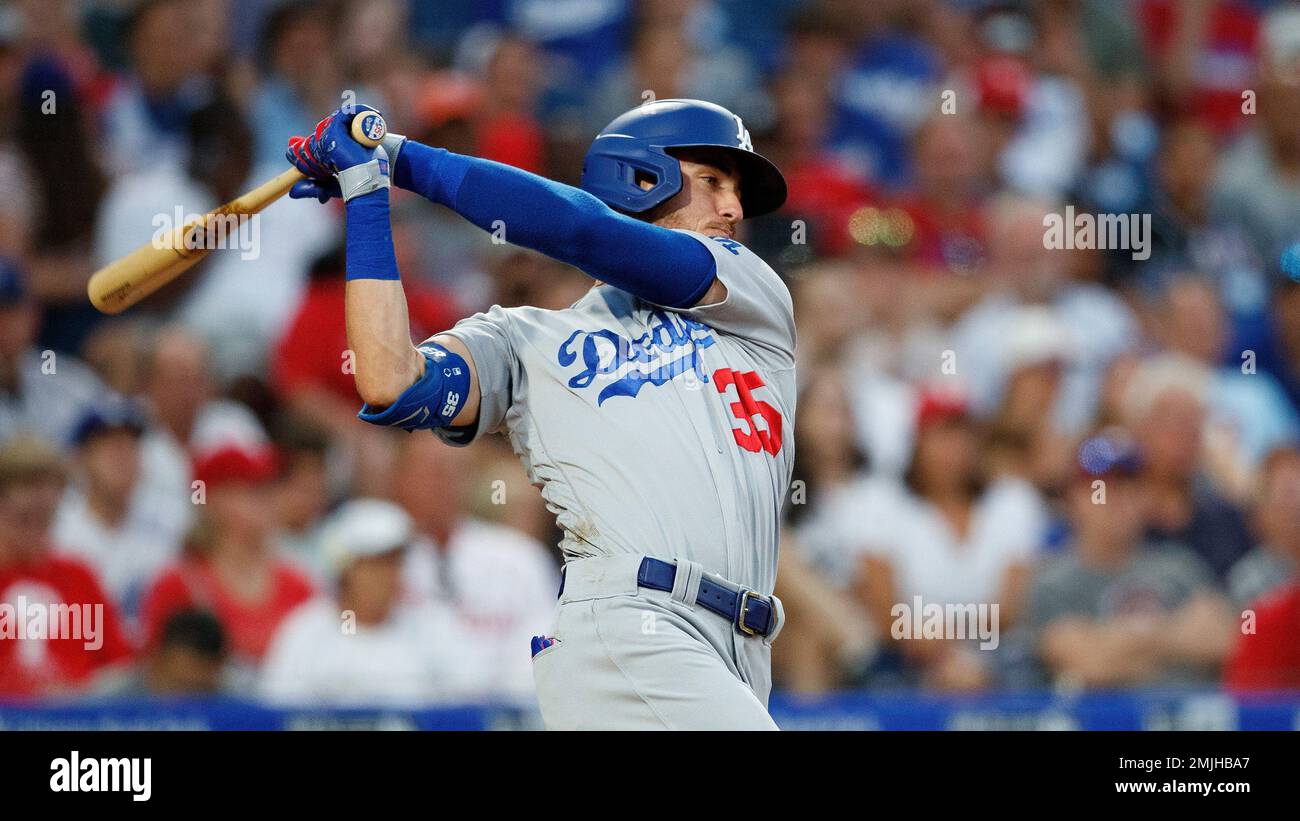 Los Angeles Dodgers' Cody Bellinger bats during a baseball game against ...