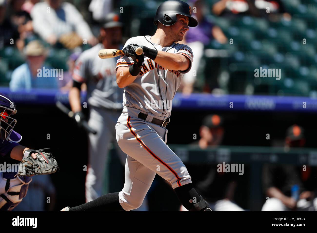 San Francisco Giants second baseman Joe Panik (12) in the first inning ...