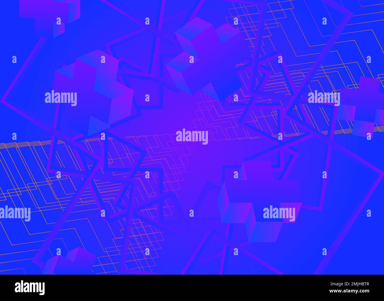 3D background wallpaper with gradient geometric cross shapes Stock ...