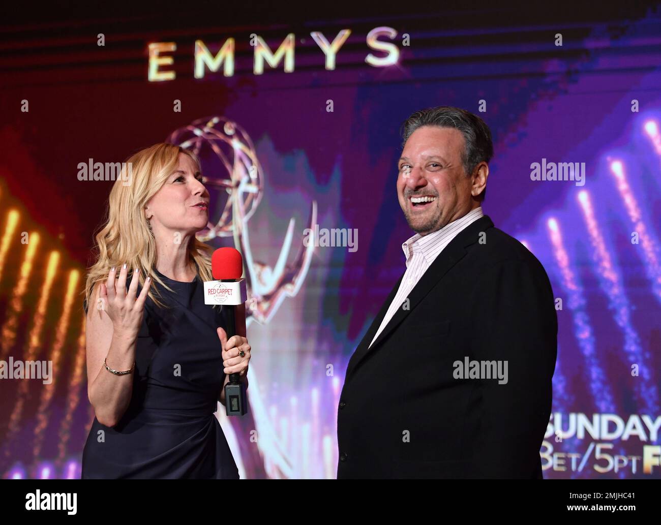 Television Academy Chairman and CEO Frank Scherma, right, participates ...
