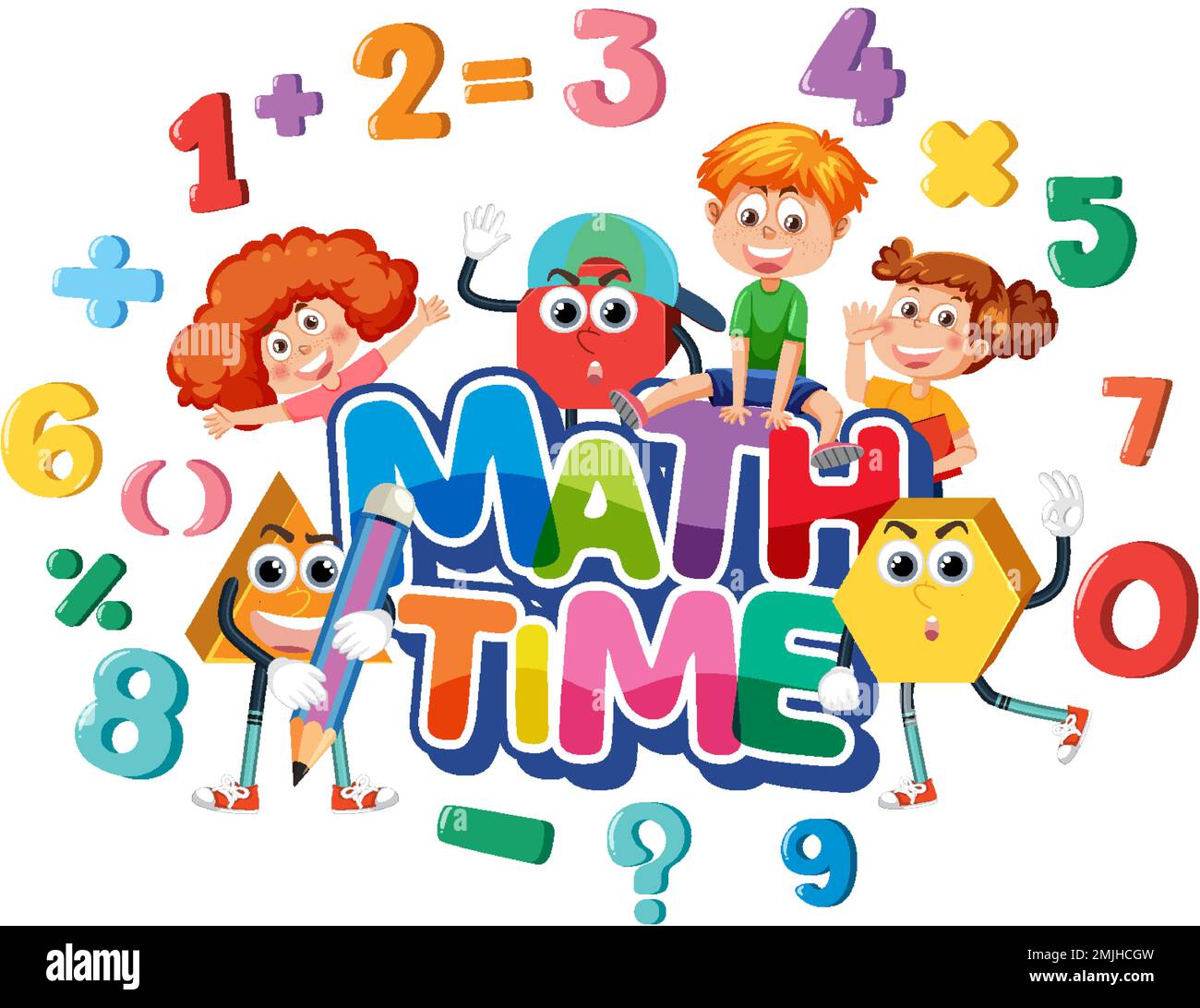 Math Numbers Cartoon