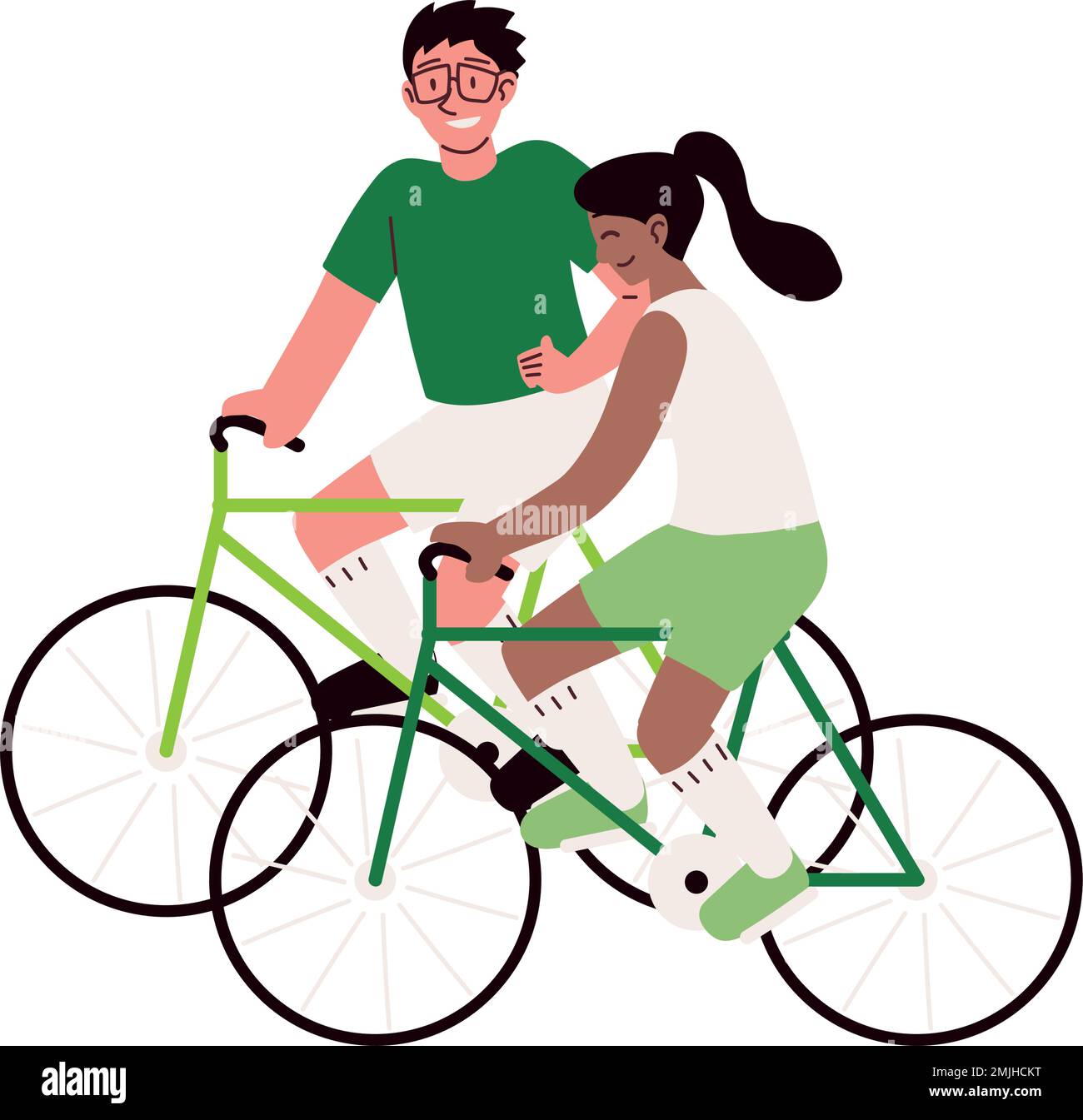 people riding bike Stock Vector Image & Art - Alamy