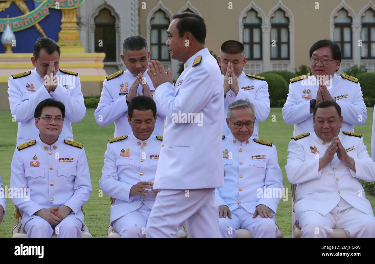Thailand's Prime Minister Prayuth Chan-ocha arrives for a group photo ...
