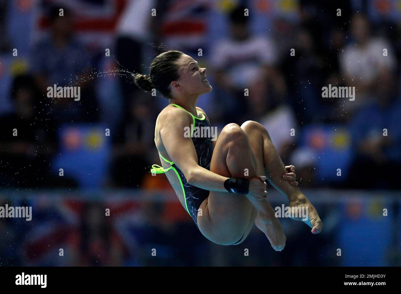 Laura Hingston of Australia competes in the semifinals of women's 10 ...