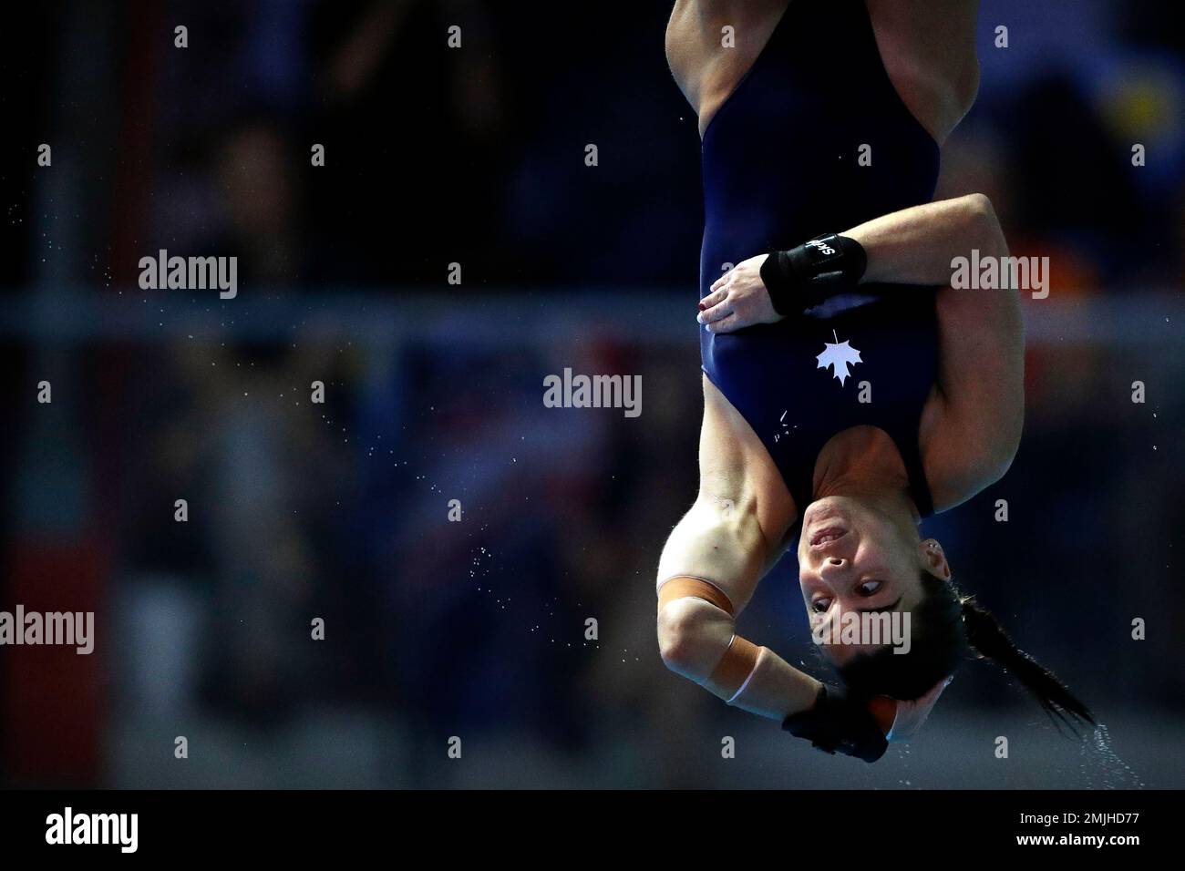 Meaghan Benfeito of Canada competes in the semifinals of women's 10 ...