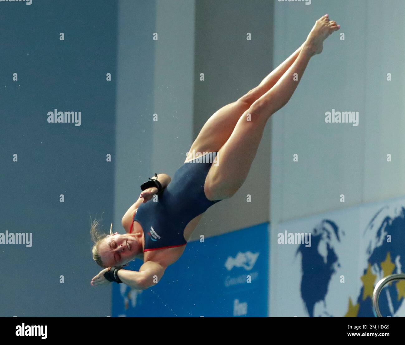 Robyn Birch of Great Britain competes during the preliminary of the ...