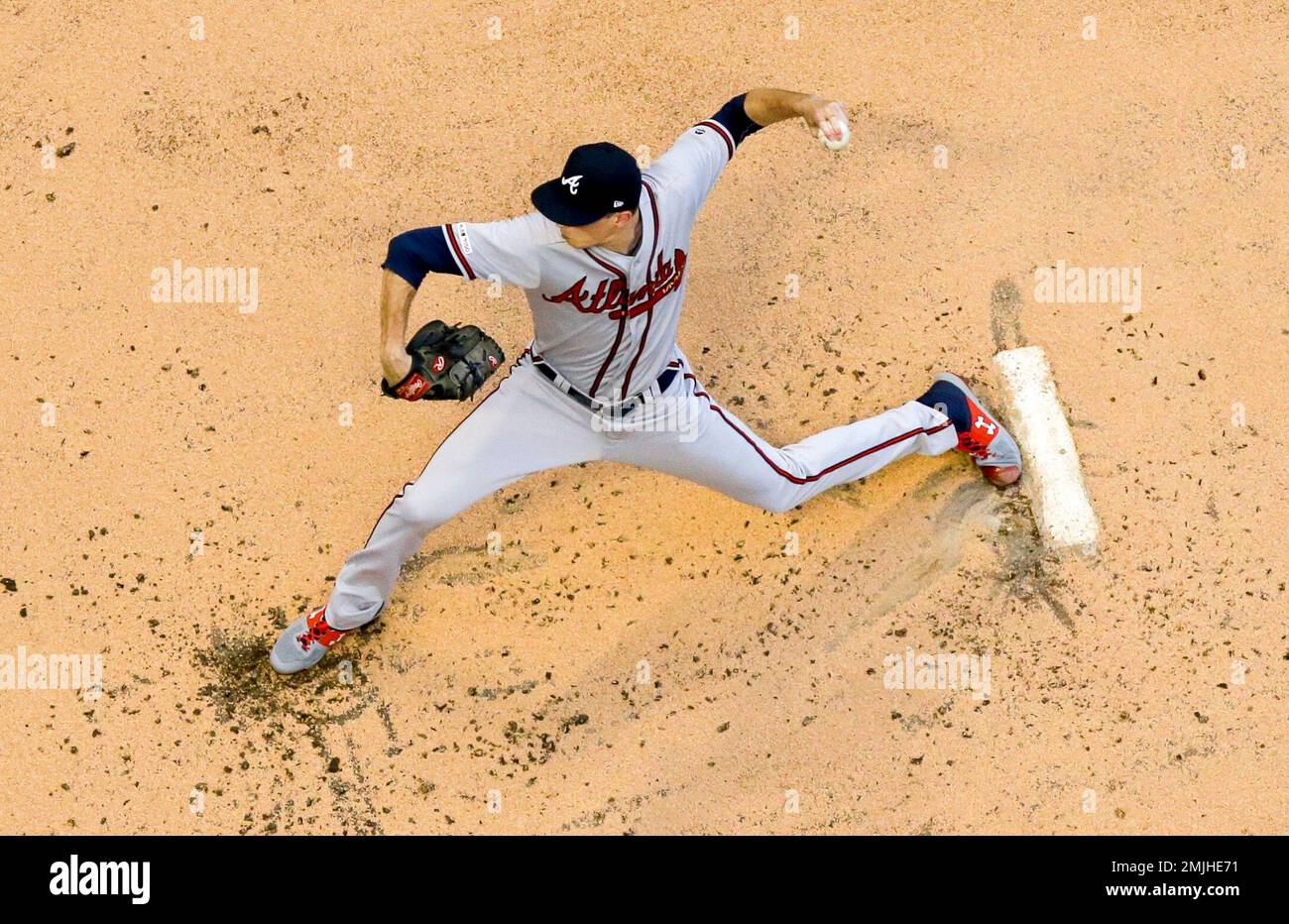Atlanta Braves starting pitcher Max Fried throws during the first ...
