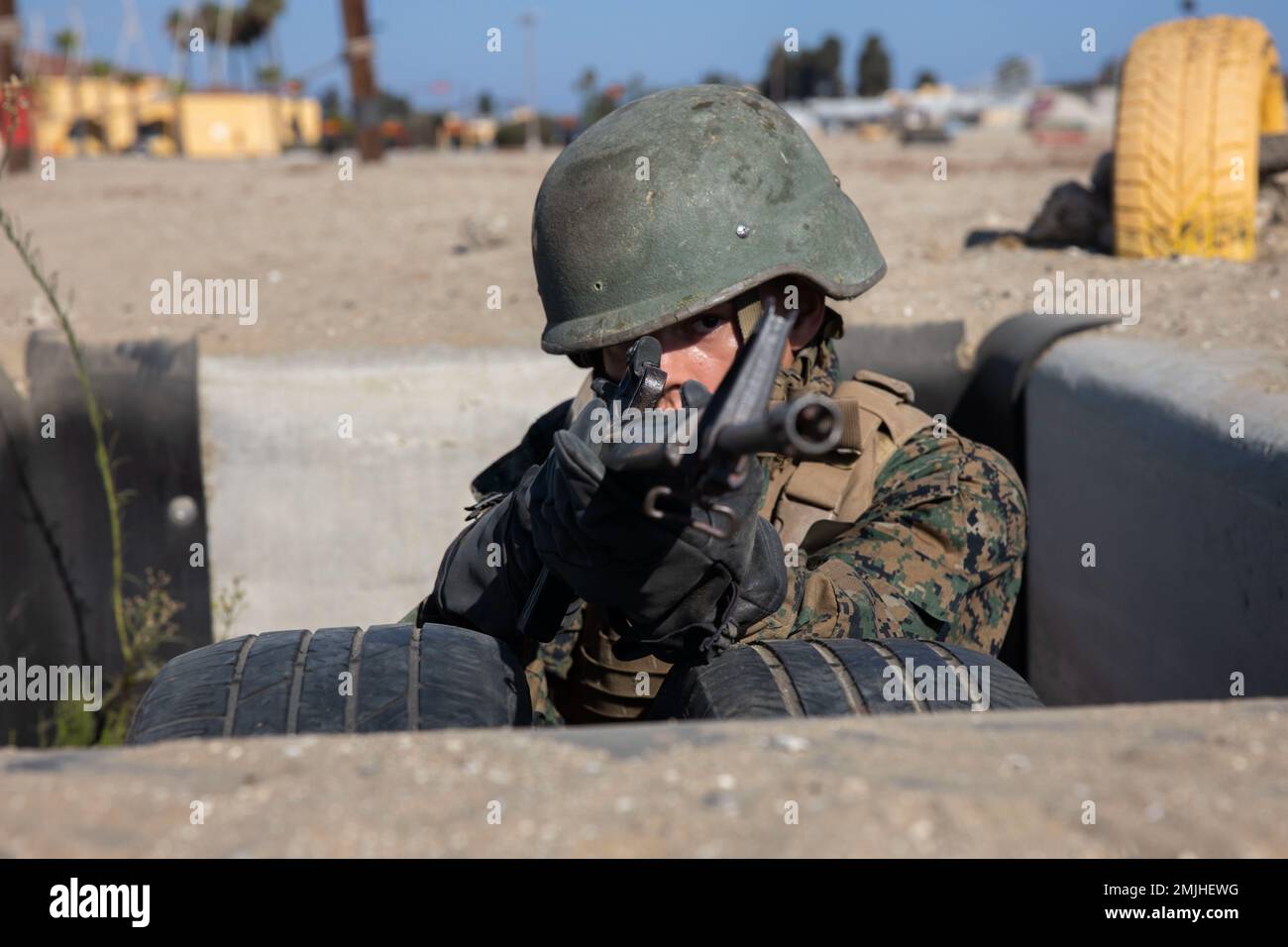 U.S. Marine Corps Recruit Jacob L. Redman with Bravo Company, 1st ...