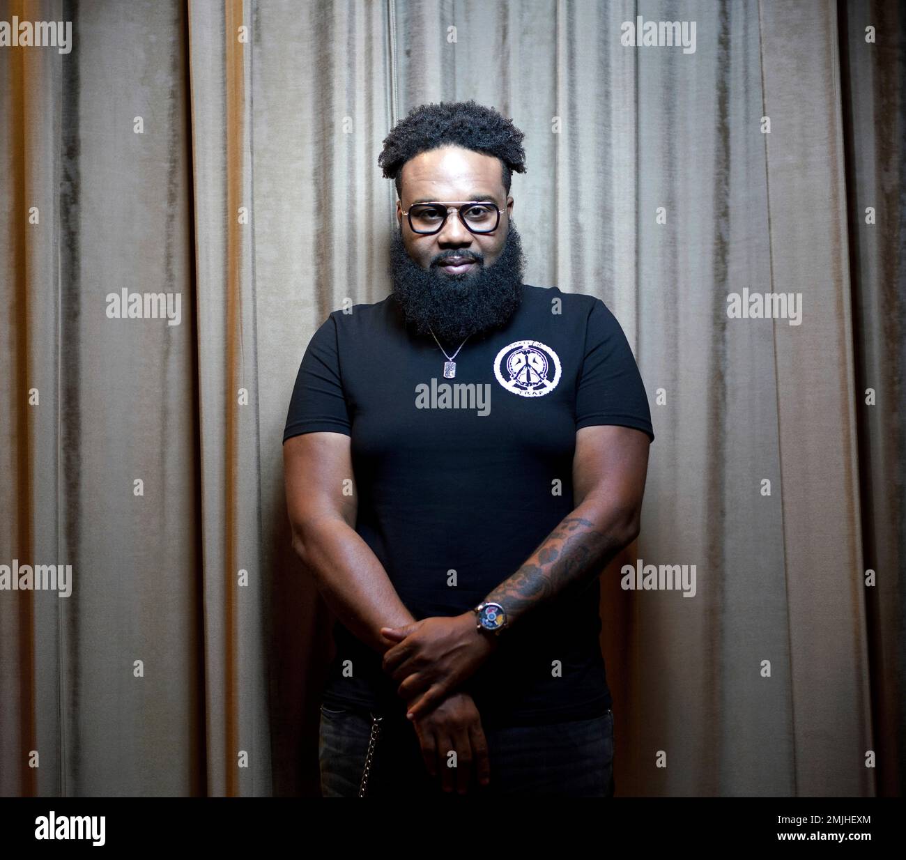 This July 5, 2019 photo shows Blanco Brown during a photo session in ...