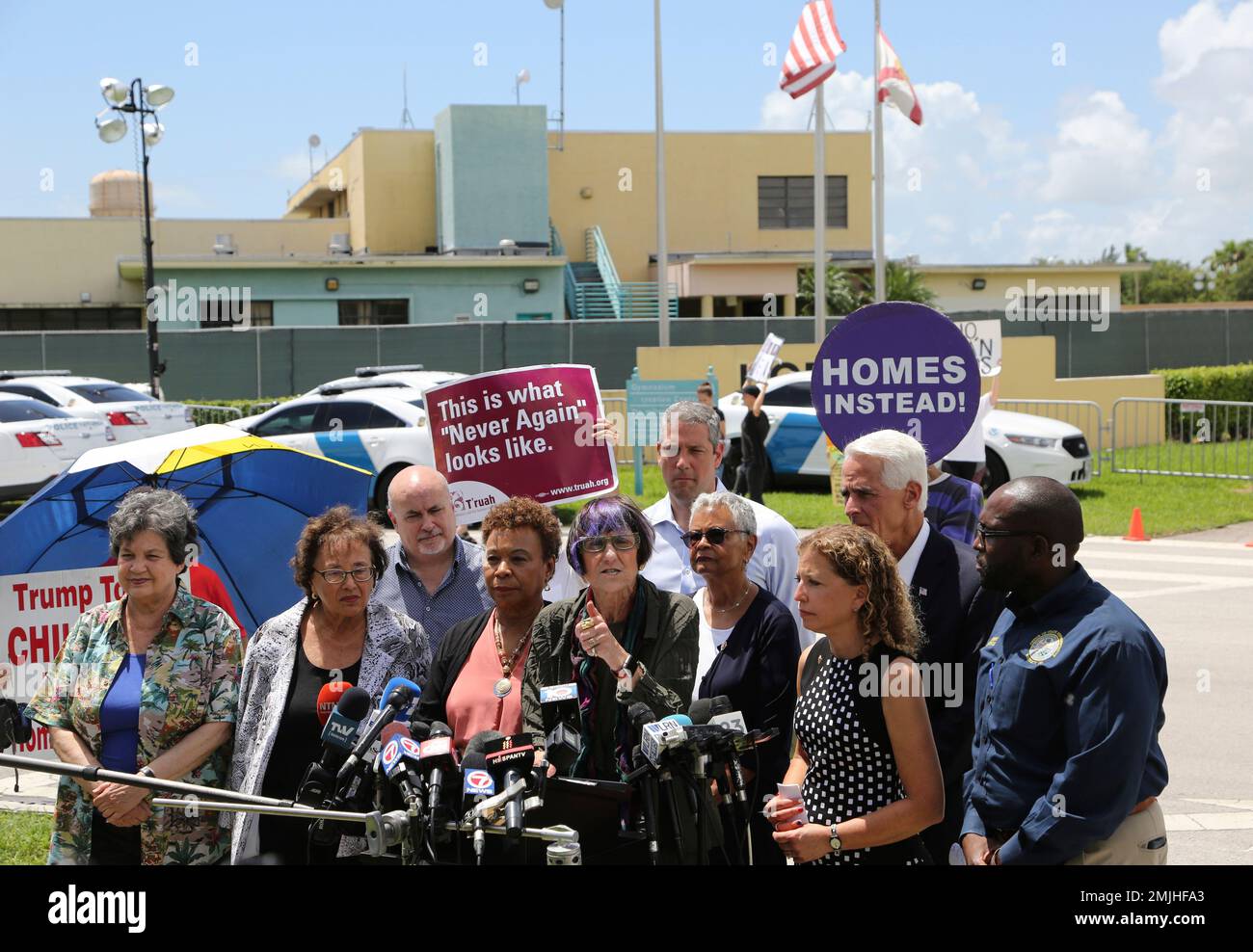 Rep. Rosa DeLauro, D-Conn., center, stands with other members of ...