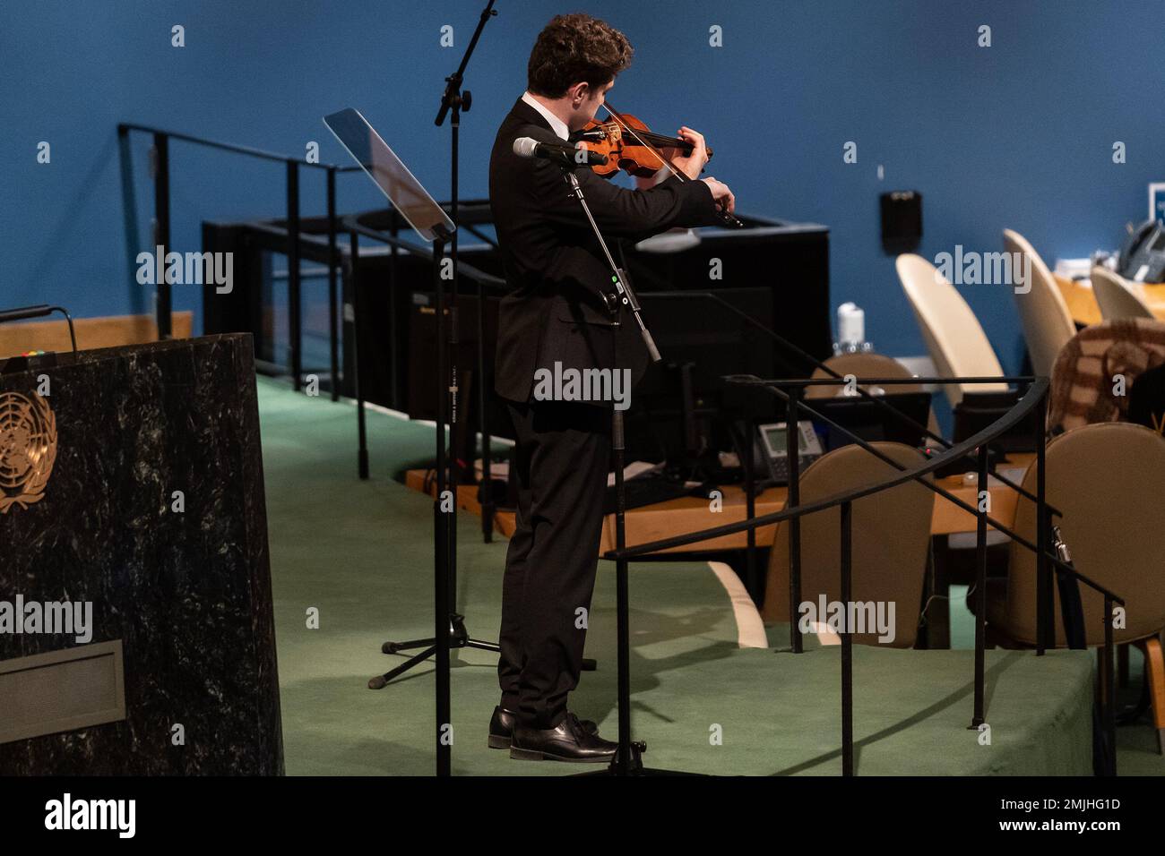 New York, New York, USA. 27th Jan, 2023. Michael Shaham performs during ...
