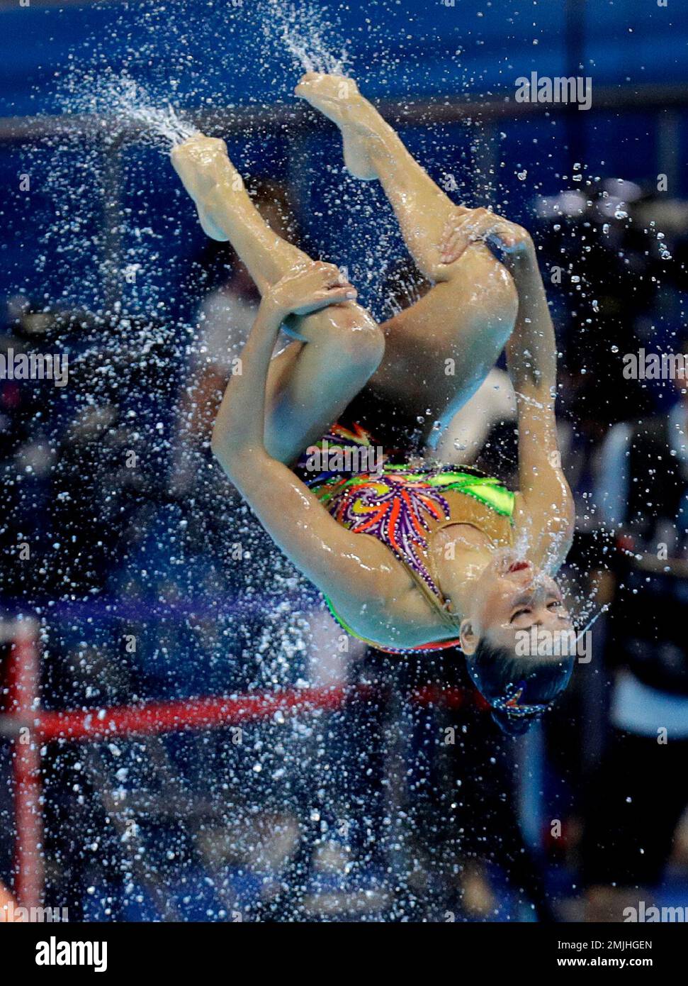 Ukraine compete in the highlight team final at the World Swimming ...