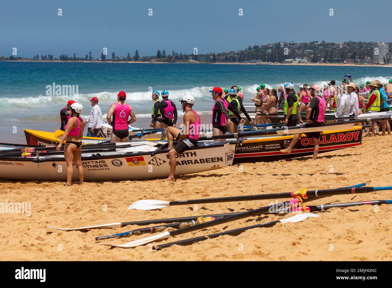 Saturday 28th January 2023. Sydney Northern beaches surfboat carnival ...