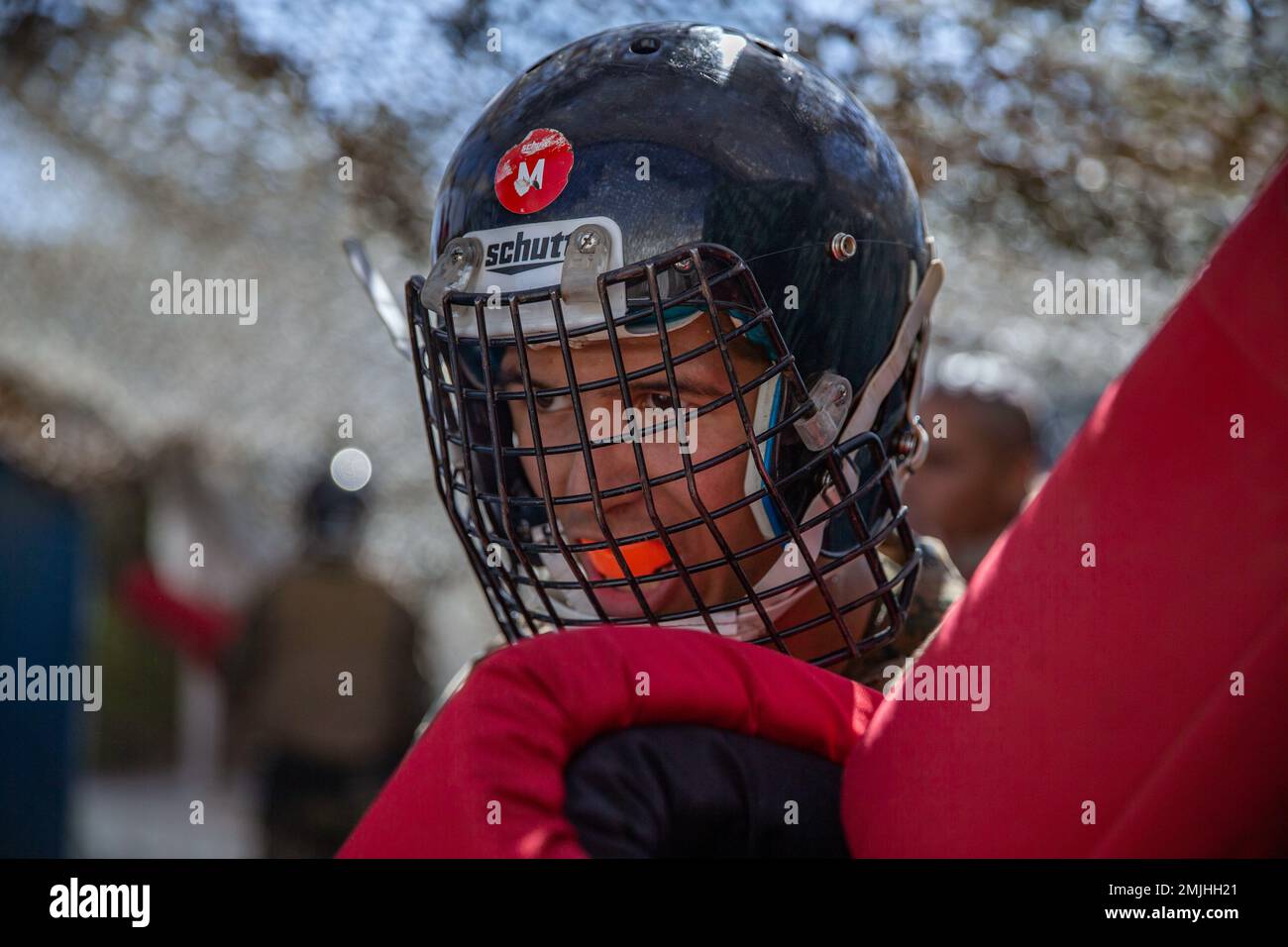U.S. Marine Corps Recruit Jacob Bratcher, a recruit with Bravo Company, 1st Recruit Training ...