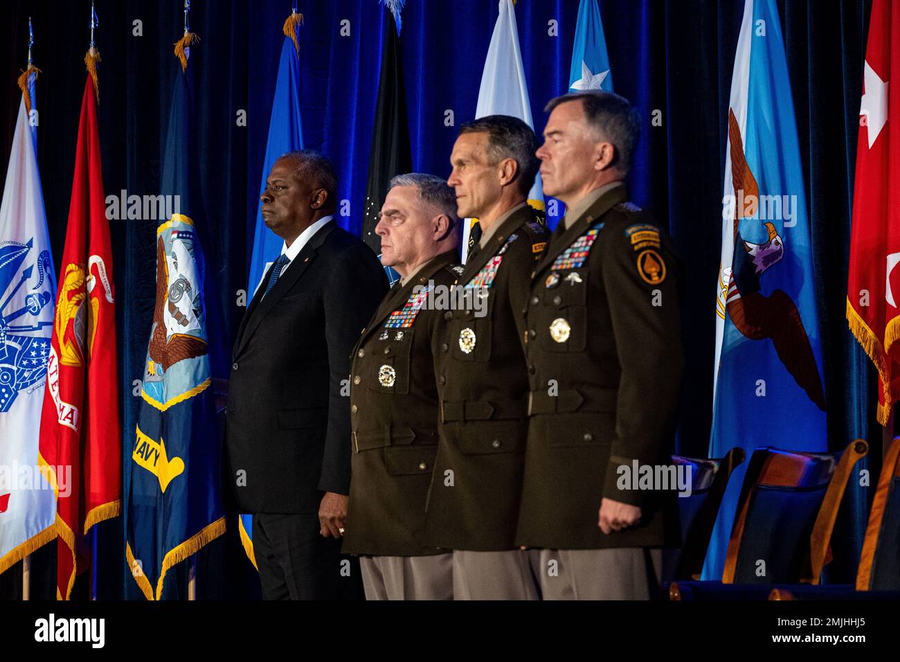 Secretary of Defense Lloyd J. Austin, Chairman of the Joint Chiefs of ...