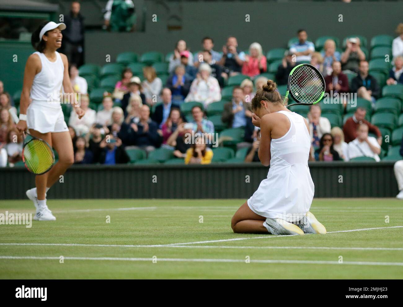 Czech Republic's Barbora Strycova, right, and Taiwan's Su-Wei Hsieh ...