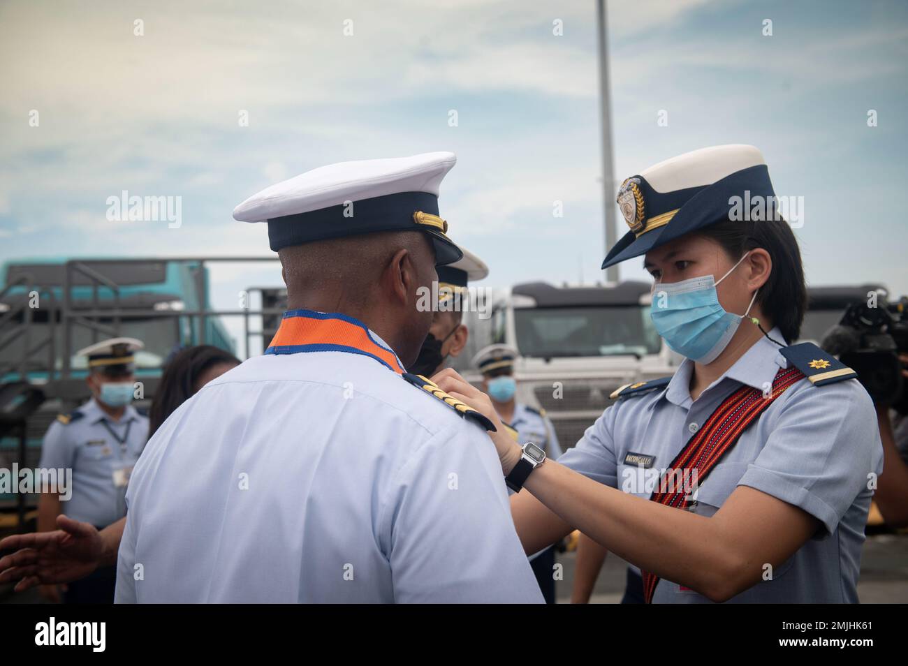 U.S. Coast Guard Capt. Willie Carmichael, commanding officer of U.S ...