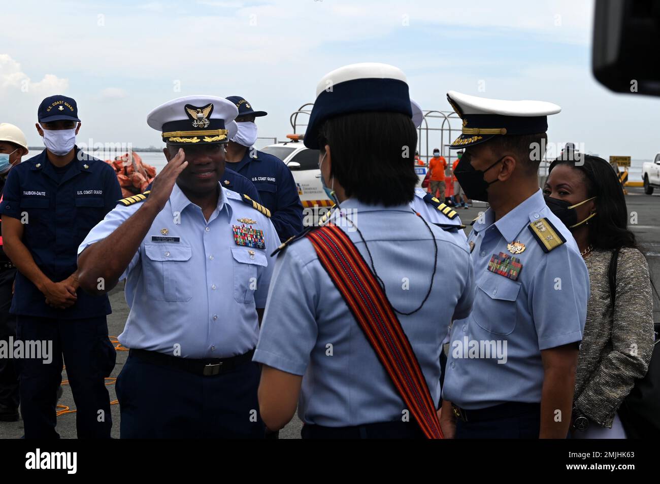 U.S. Coast Guard Capt. Willie Carmichael, commanding officer of U.S ...