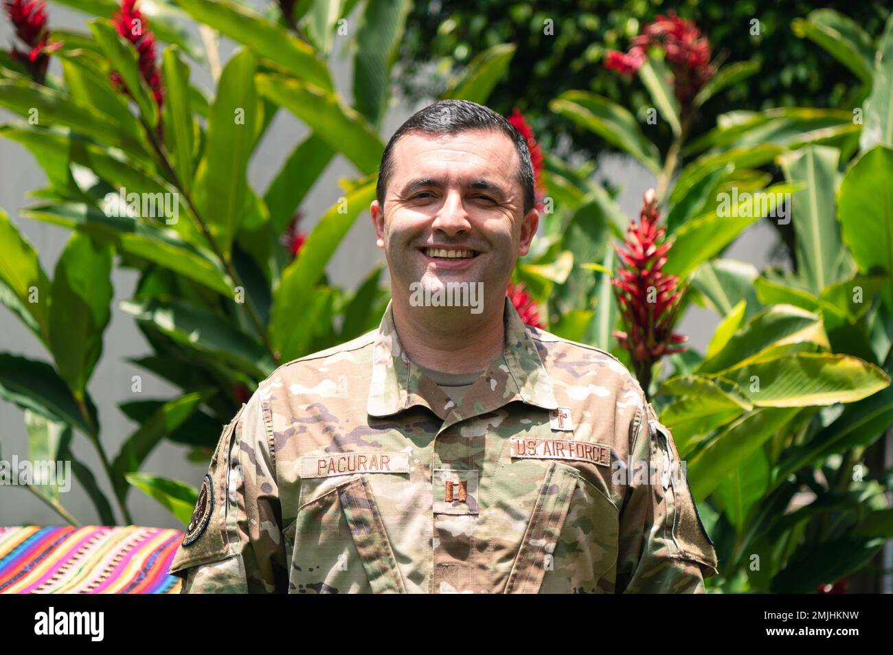 U.S. Air Force Capt. Ovidiu Pacurar, a chaplain with the Health ...