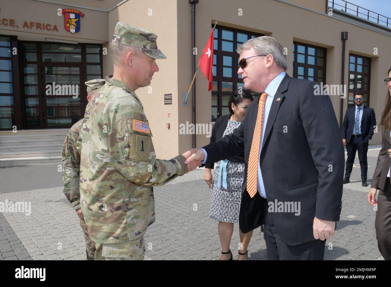 Maj. Gen. Todd R. Wasmund, the U.S. Army Southern European Task Force, Africa commanding general ...