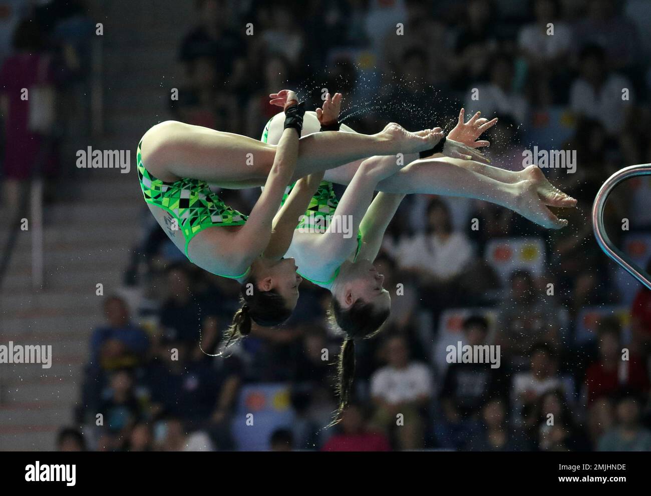 Australia's Melissa Wu and Emily Chinnock compete during the women's ...