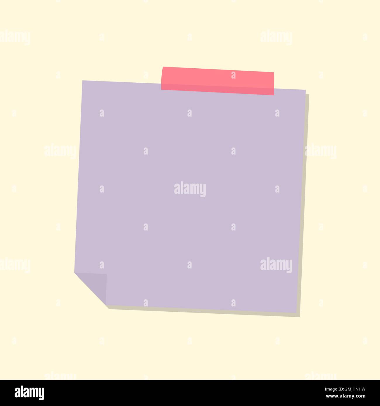 Pastel purple notepaper journal sticker vector Stock Vector Image & Art ...