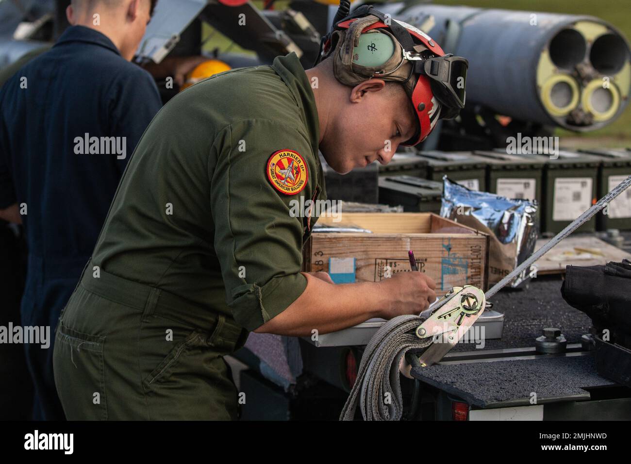 U.S. Marine Corps Cpl. Zachary Sykes, an aircraft-ordnance technician ...