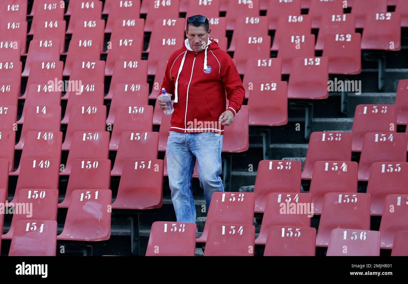 File-This June 24, 2015, file photo shows former rugby players James ...