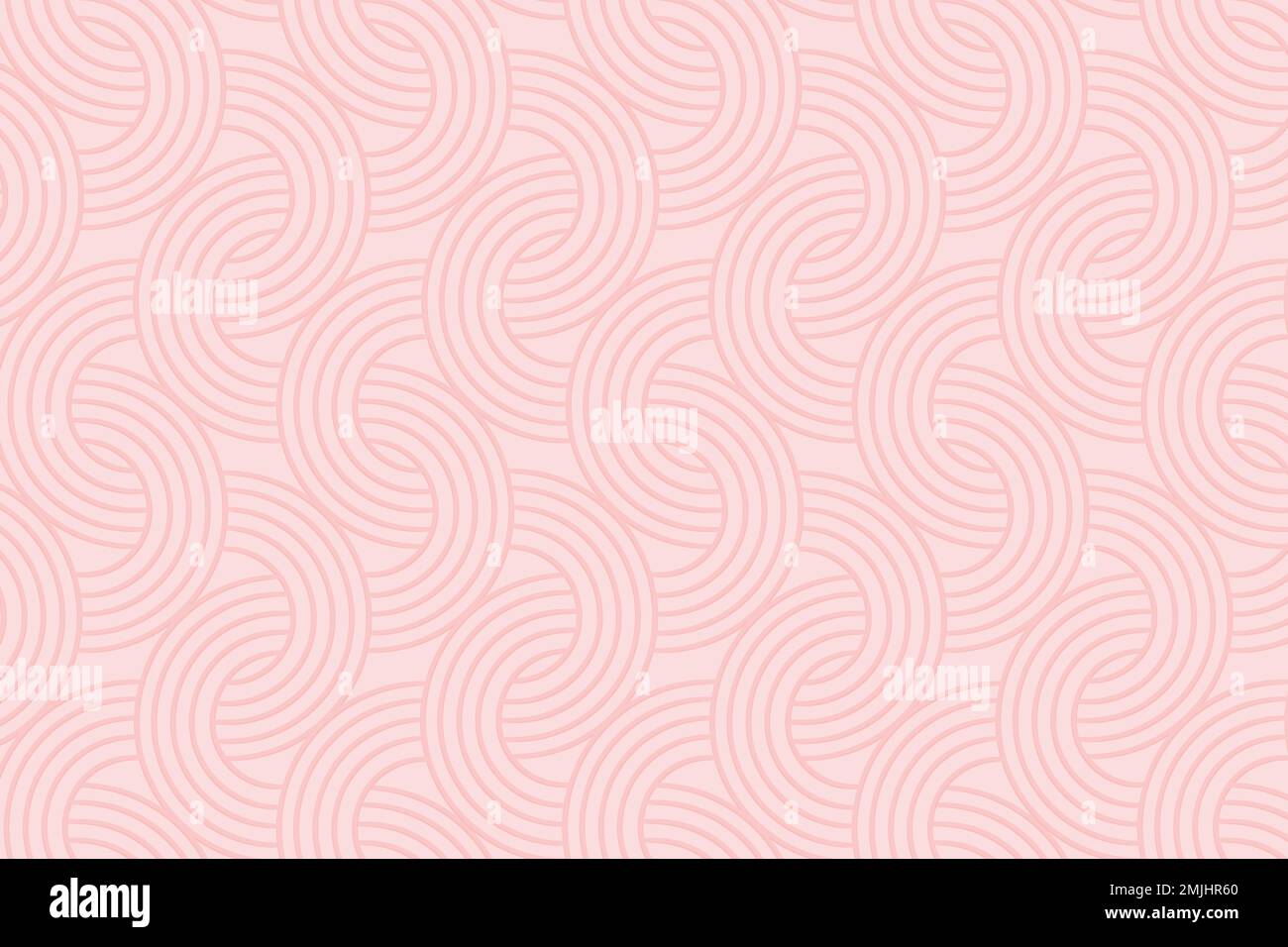 Seamless pink interlaced rounded arc patterned background design ...