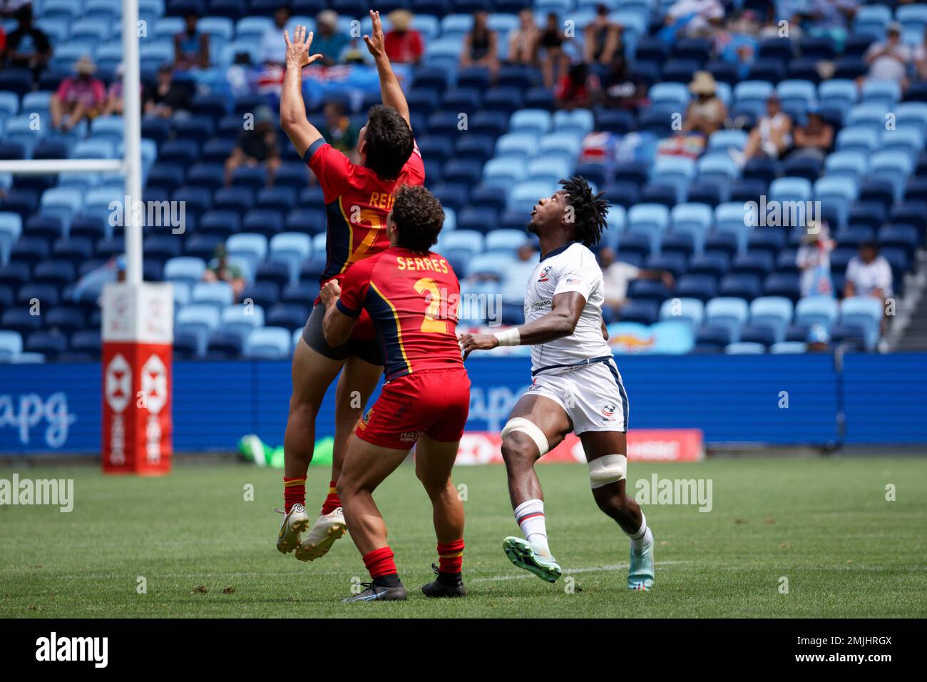 Sydney, Australia. 27th Jan 2023. Miguel Reina of Spain reaches out for ...