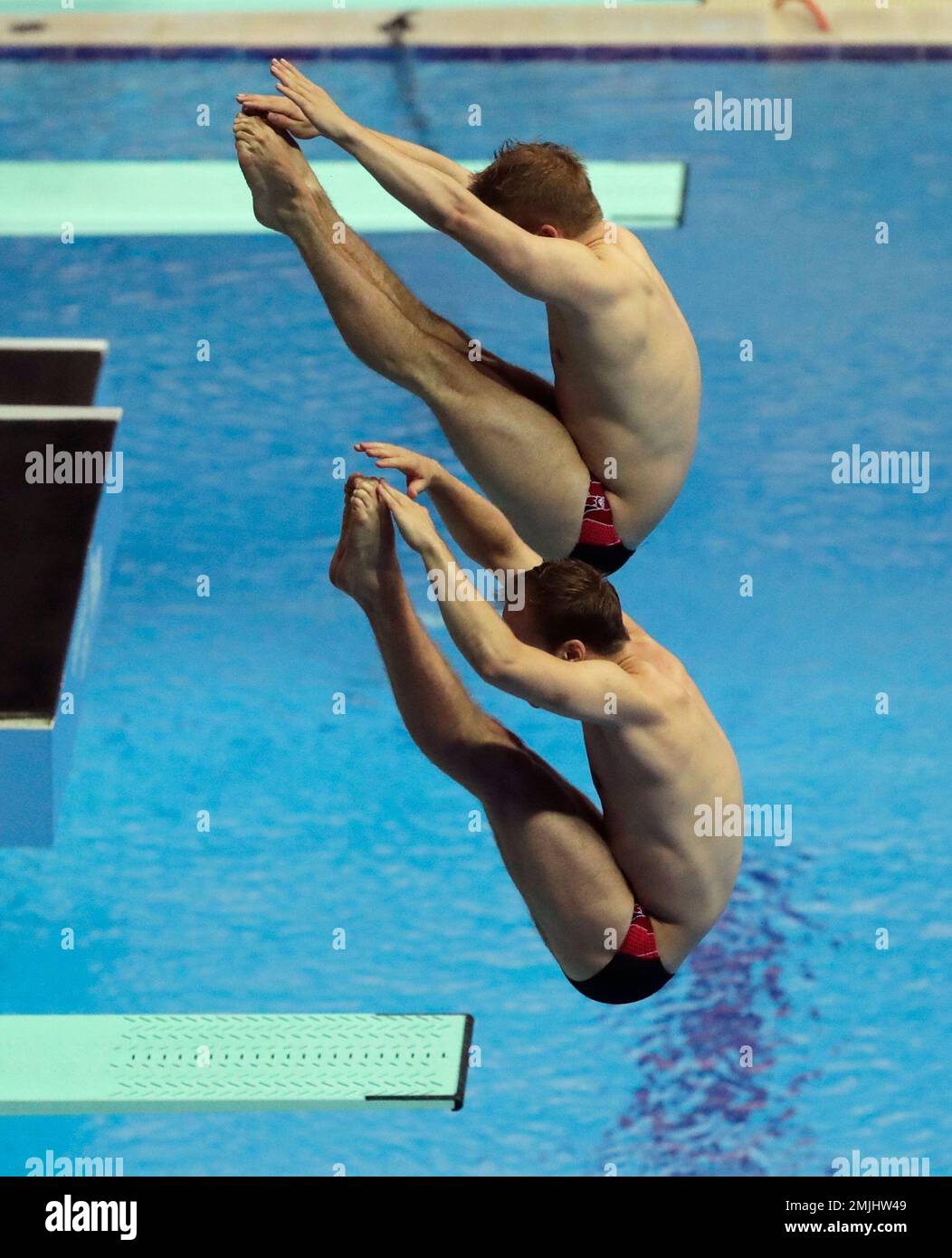 Switzerland's Simon Rieckhoff and Guillaume Dutoit compete during the ...