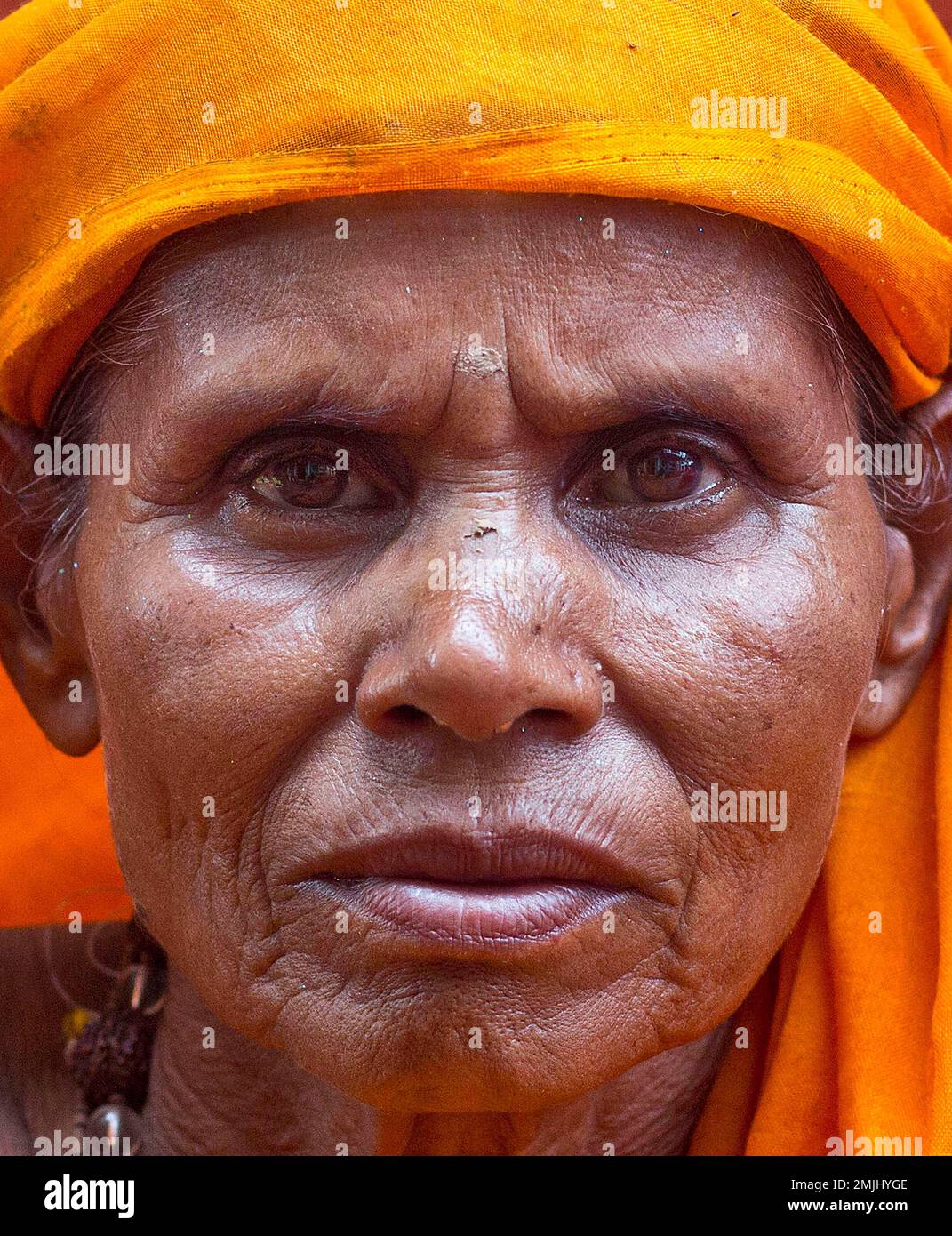 This Wednesday, June 26, 2019 photo shows a Sadhvi, or Hindu holy woman ...