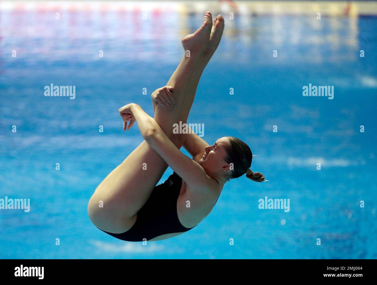 Australia's Georgia Sheehan competes during the women's 1m springboard ...