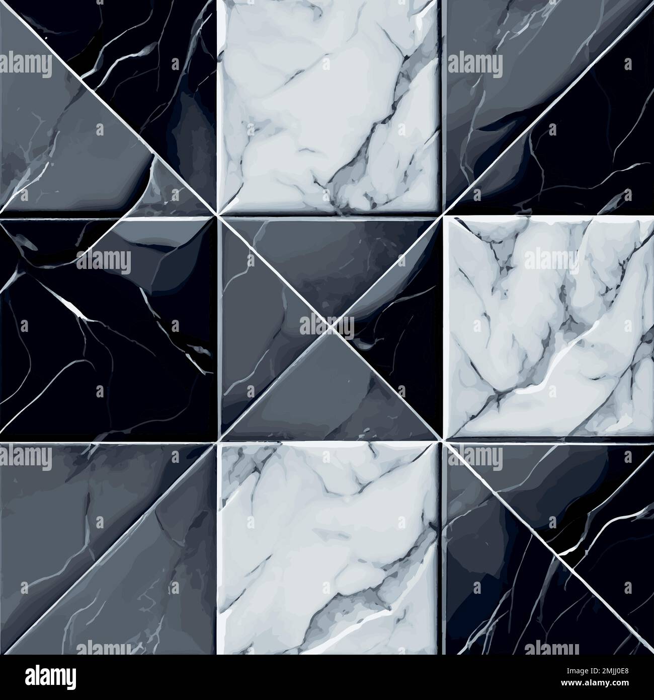 Light and dark marble tile texture, background template - Vector ...