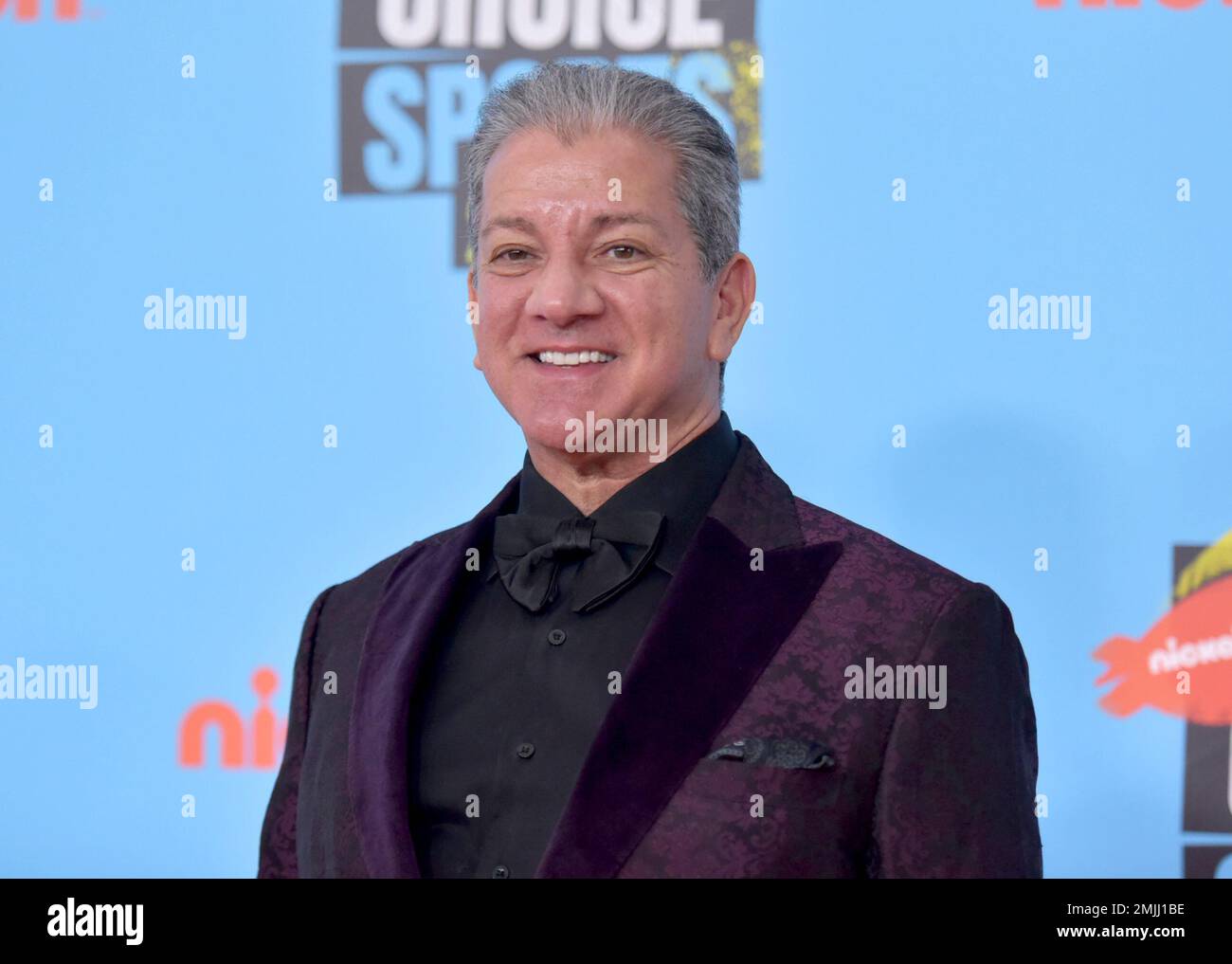 UFC announcer Bruce Buffer arrives at the Kids' Choice Sports Awards on ...