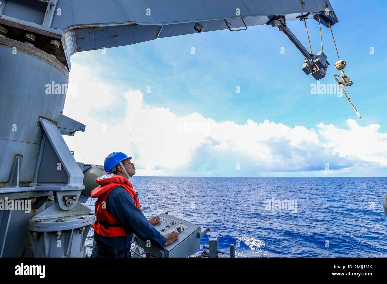 PHILIPPINE SEA (Aug. 30, 2022) Seaman Mario Morales, from San Diego ...