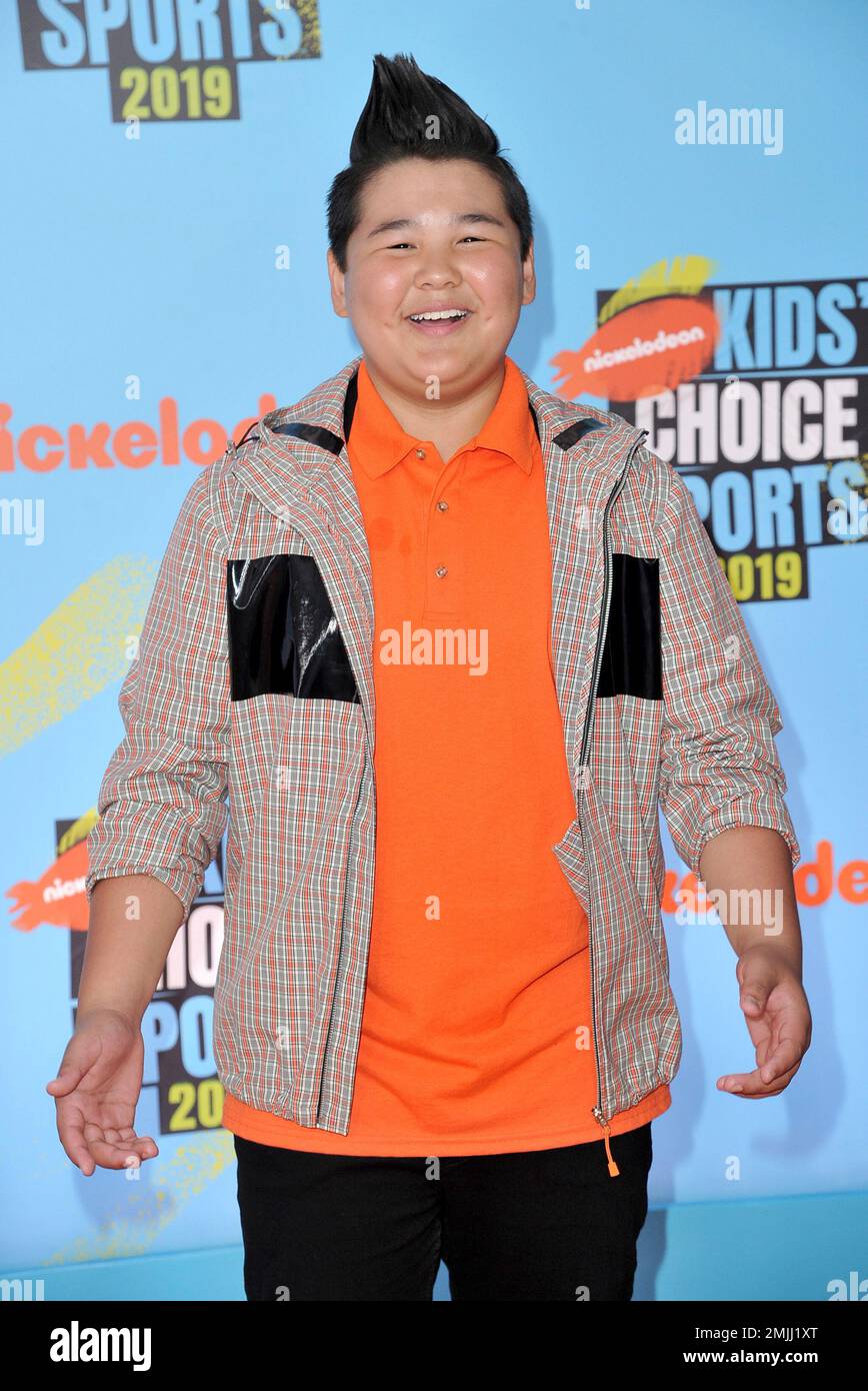 Chinguun Sergelen arrives at the Kids' Choice Sports Awards on Thursday ...