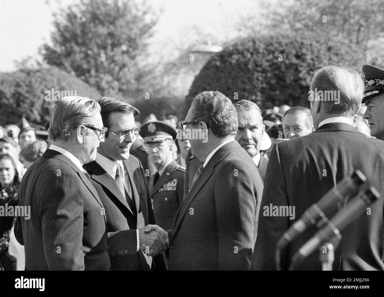 Vice President Nelson Rockefeller, left, and Secretary of Defense Henry ...