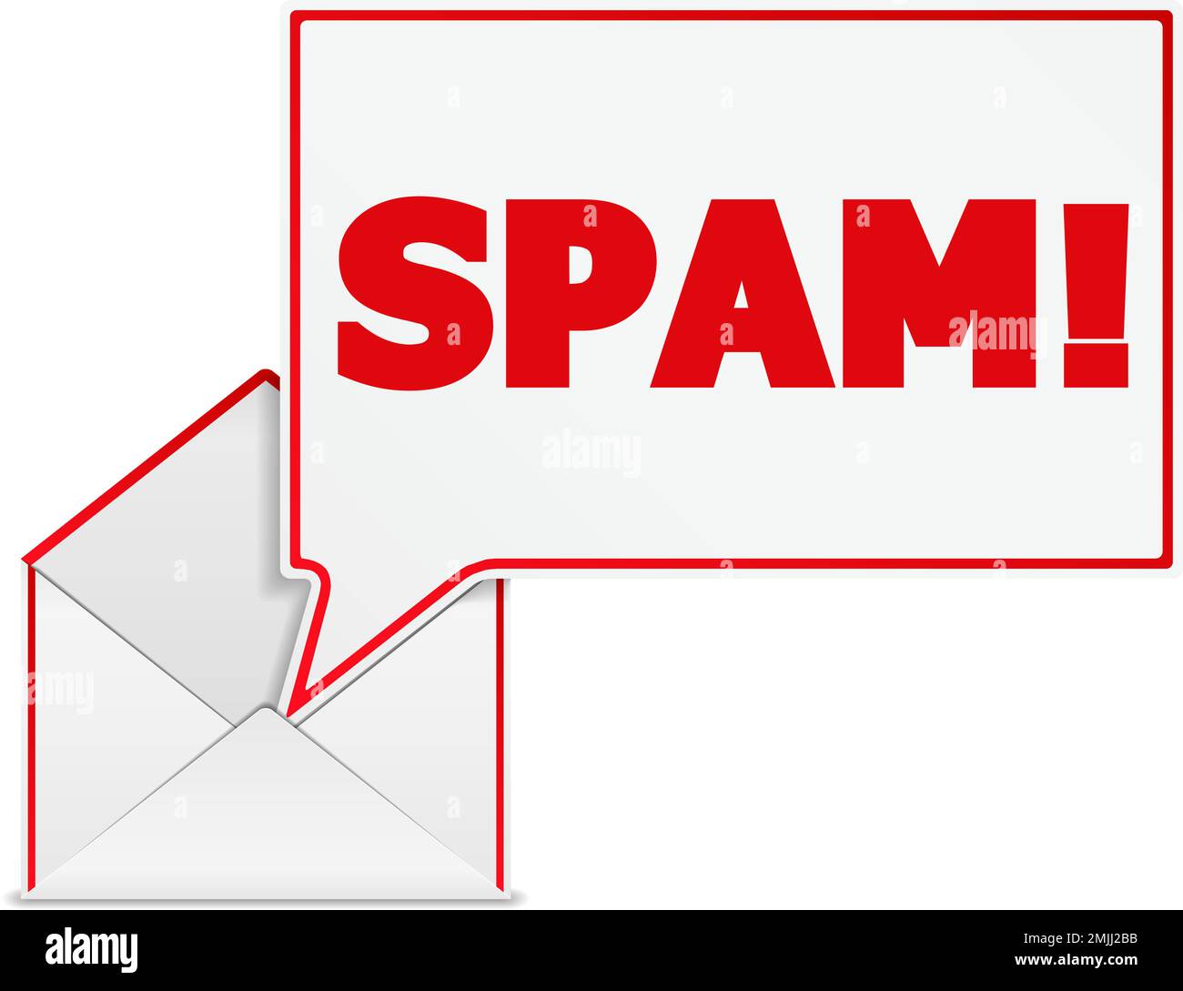 Spam in the envelope, vector eps10 illustration Stock Vector Image ...