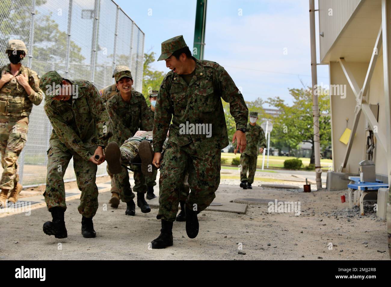 Soldiers from the 2nd Anti-Aircraft Artillery Brigade, Japan Ground ...