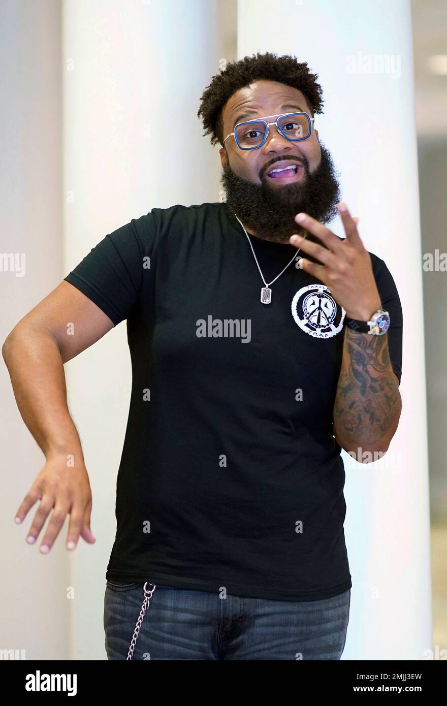 This July 5, 2019 photo shows Blanco Brown during a photo session in ...