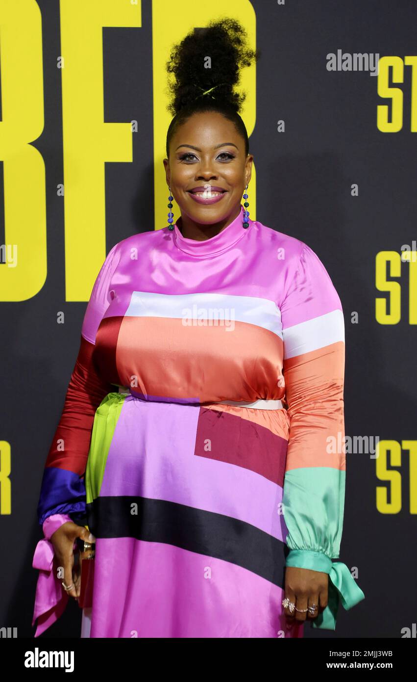 Amber Chardae Robinson attends the LA Premiere of "Stuber" at the Regal ...