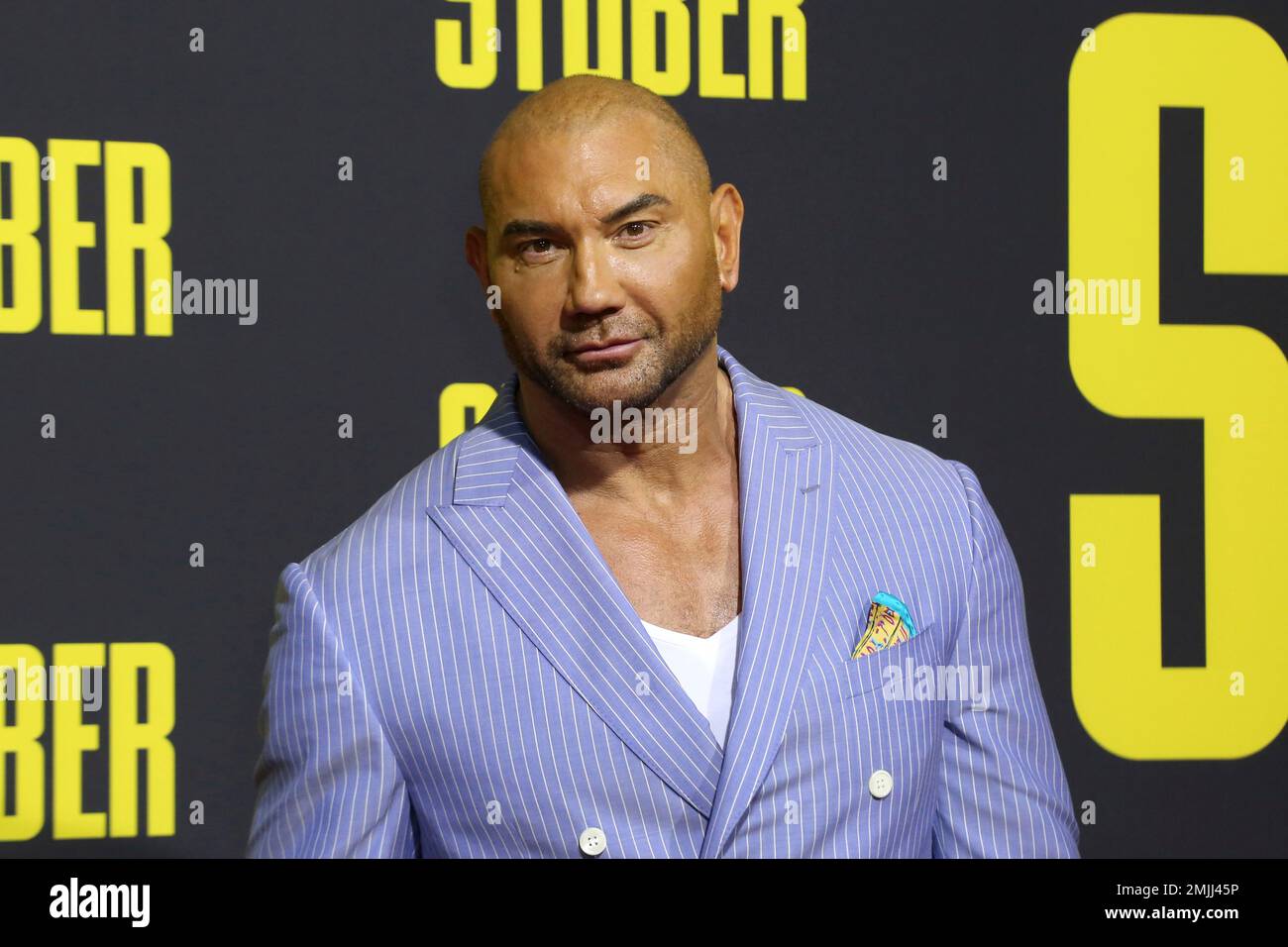 Dave Bautista attends the LA Premiere of "Stuber" at the Regal LA Live ...