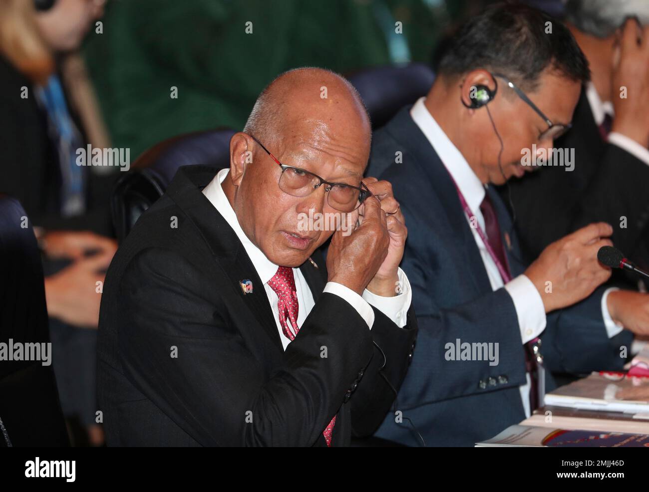 Philippines Defense Minister Delfin Lorenzana, attend ASEAN Defense ...
