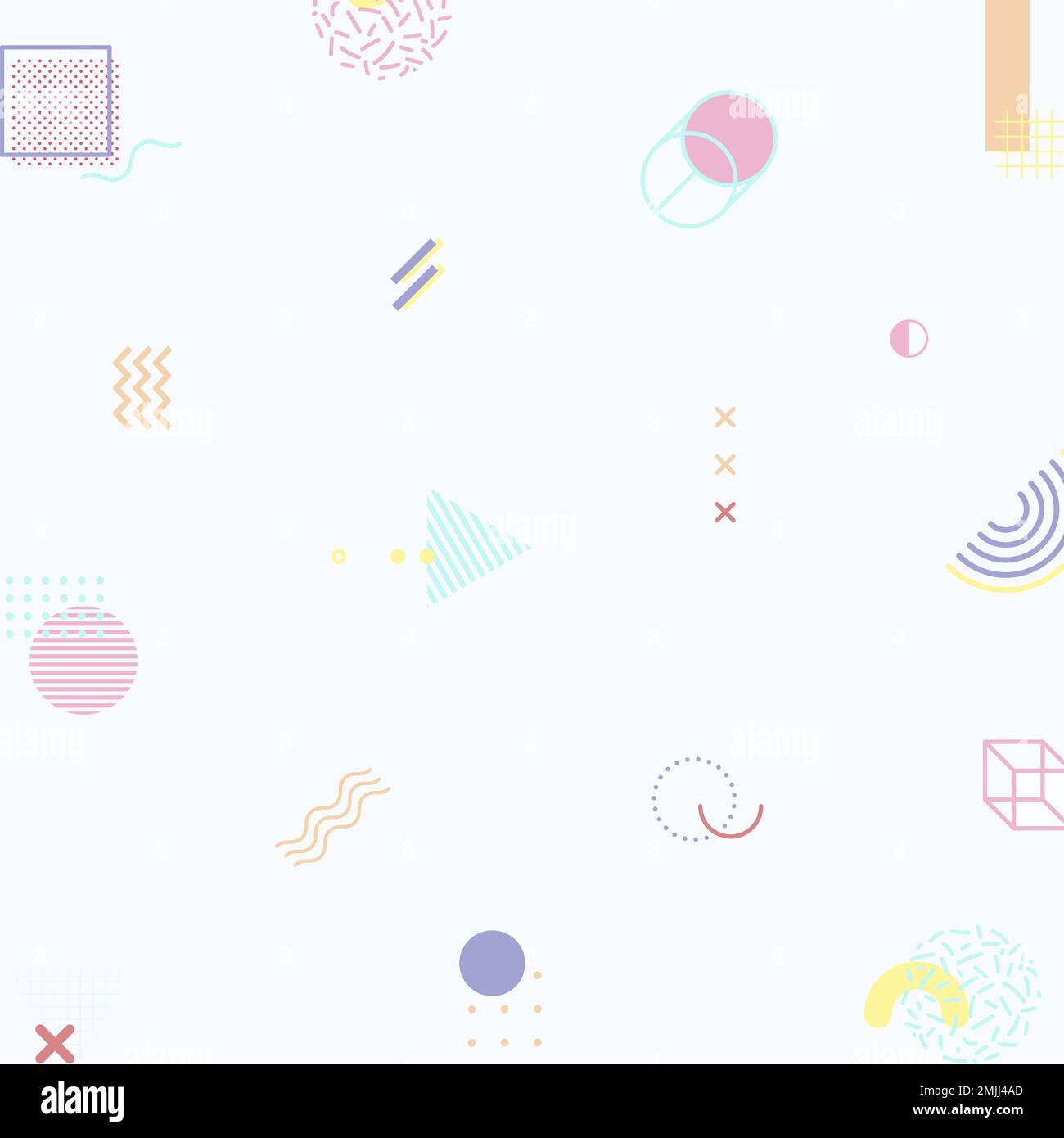 Pastel tone Memphis patterned social template vector Stock Vector Image ...