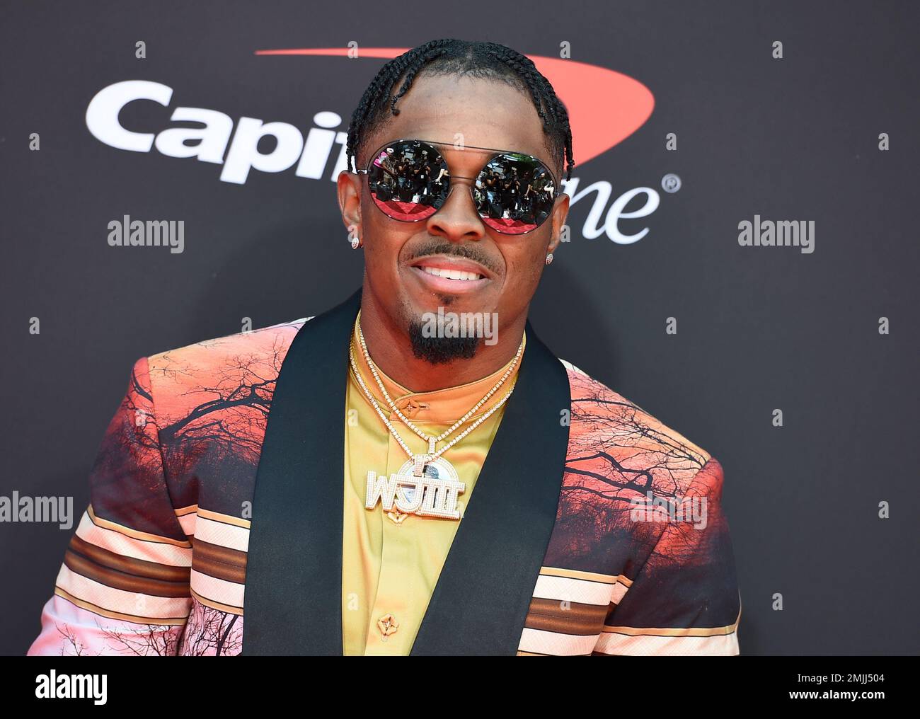 NFL player William Jackson III, of the Cincinnati Bengals, arrives at ...